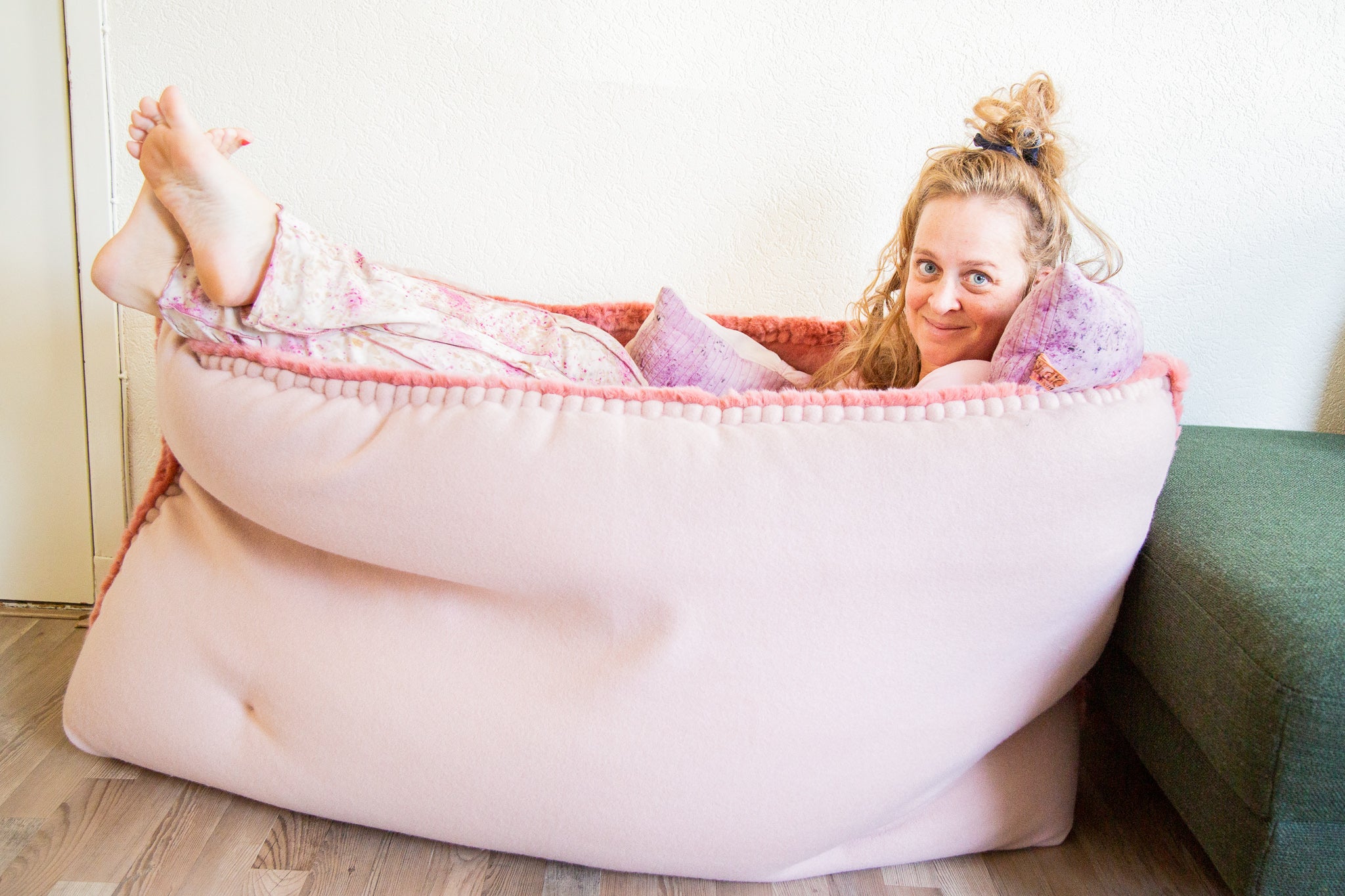Tweed FLOOF FOR PEOPLE | Escape den | Cuddle cave | Floor pillow ...